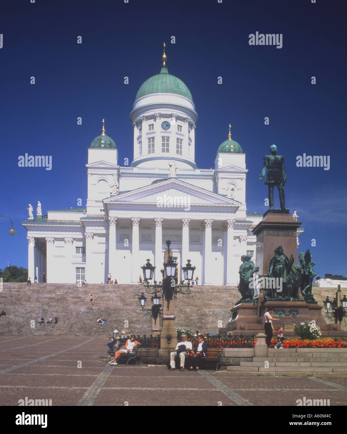Finland Helsinki Senate square cathedral Stock Photo - Alamy