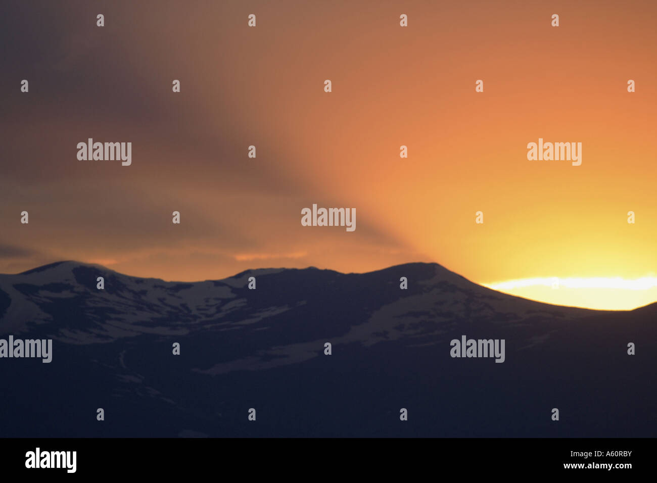 sunset in the Taurus Mountains, Turkey, East Anatolia, Aladag Gebirge ...