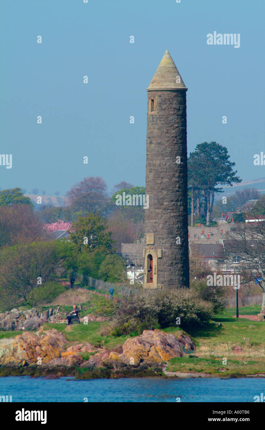 The memorial known locally as The Pencil to the Battle of Largs where ...