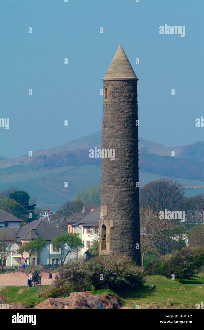 The memorial known locally as The Pencil to the Battle of Largs where ...