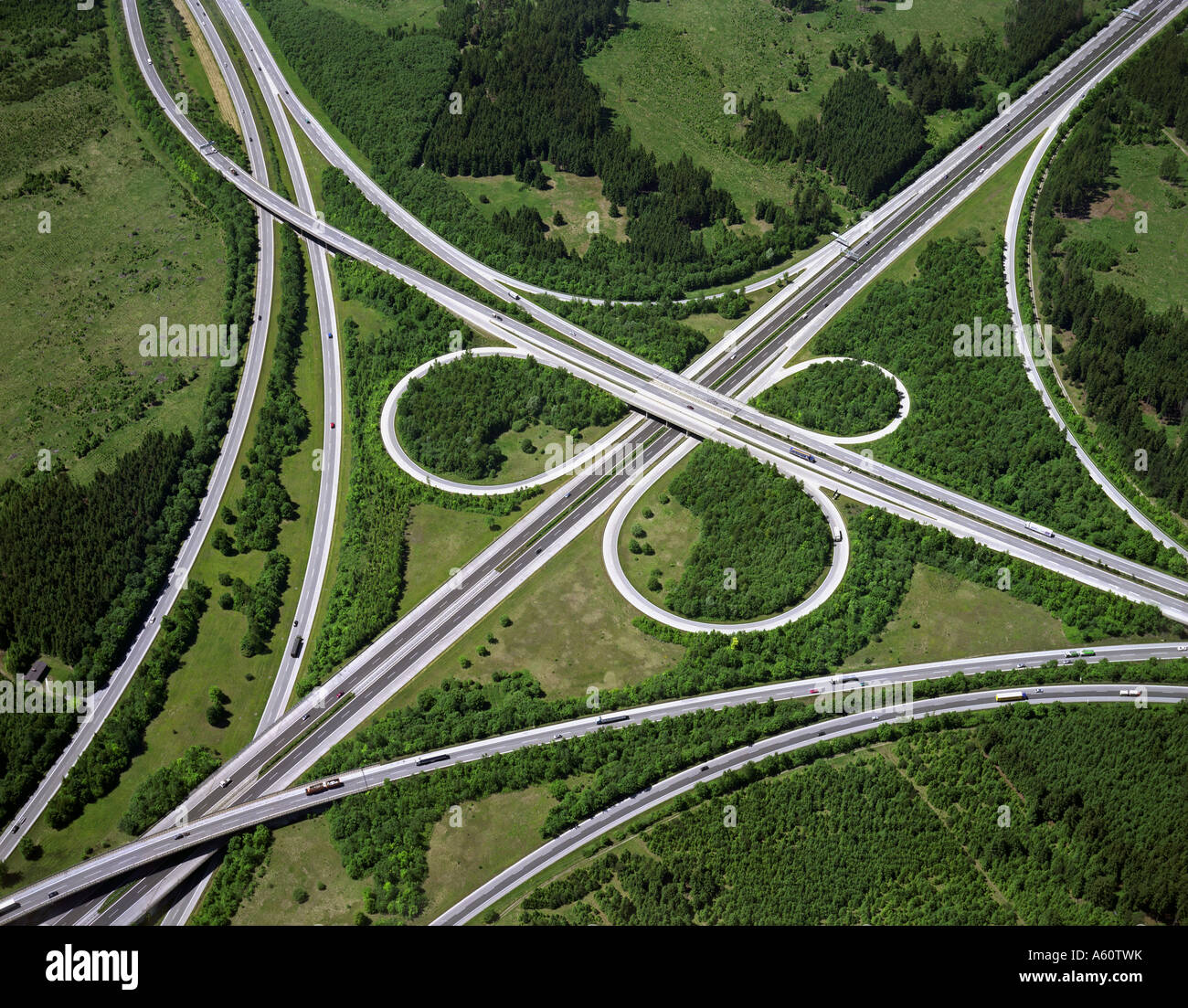 Motorway interchange brunntal hi-res stock photography and images - Alamy