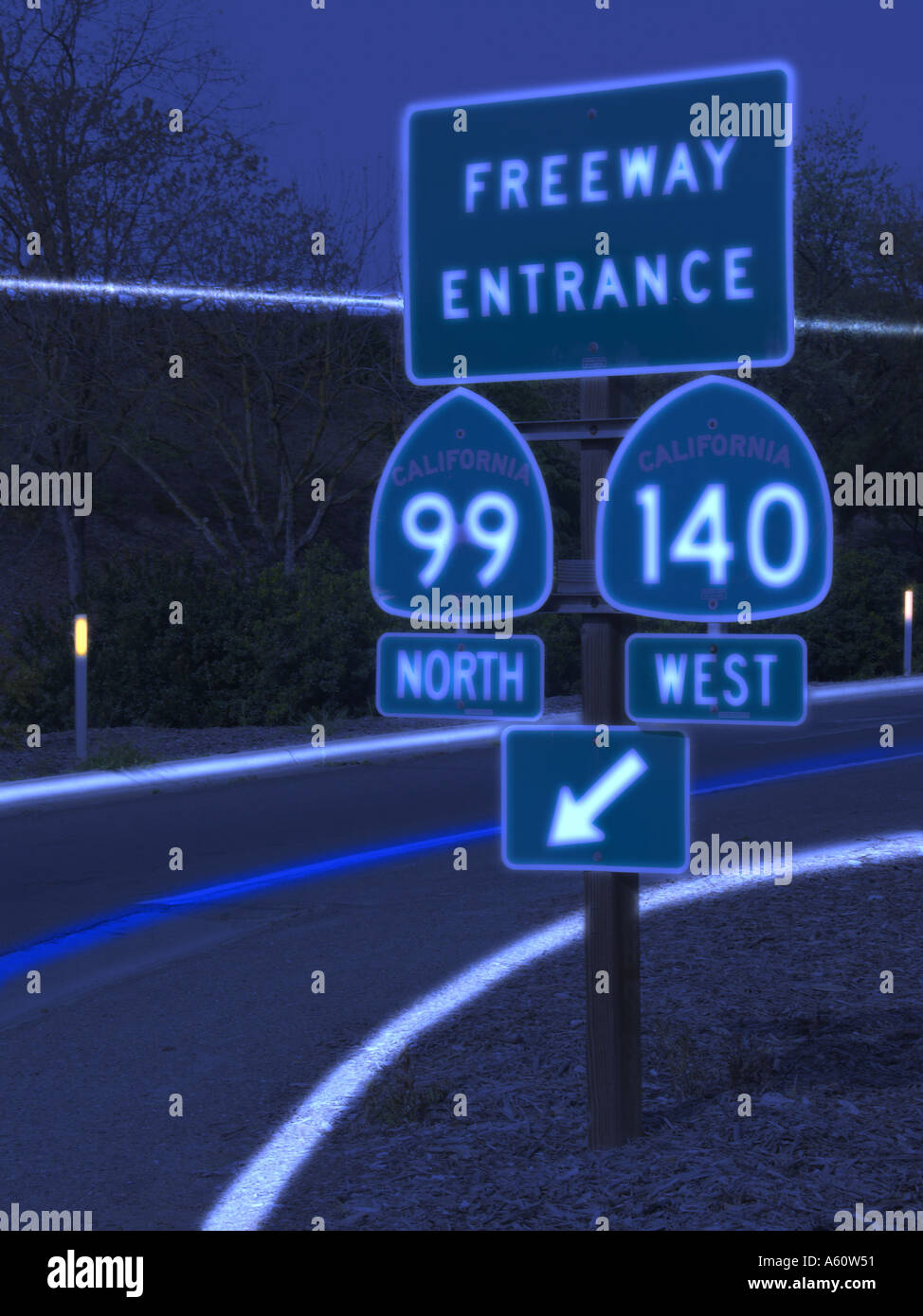 California highway signs hi-res stock photography and images - Alamy