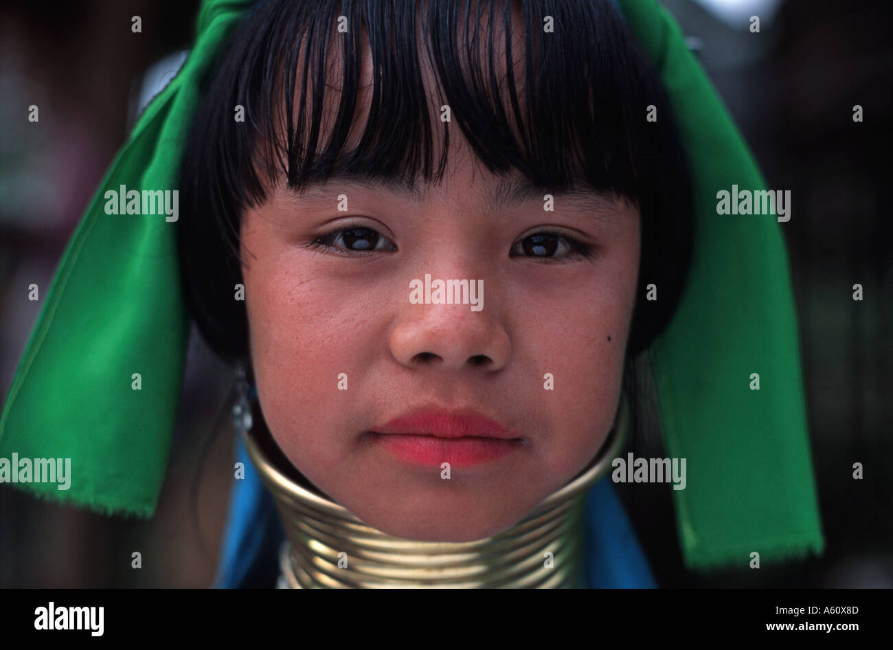Golden neck rings hi-res stock photography and images - Alamy