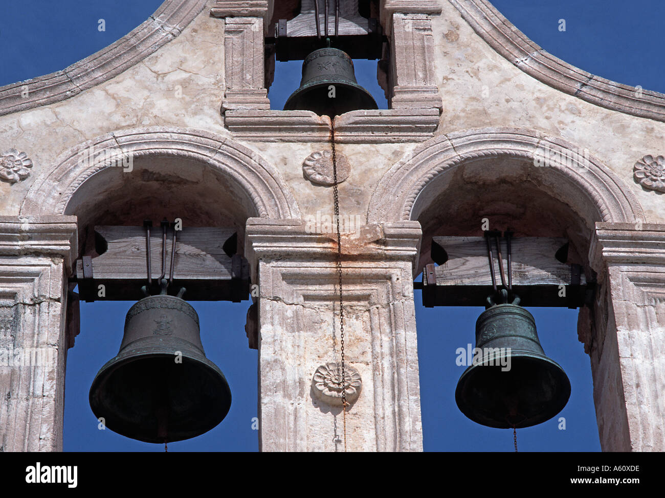 Belltower Moni Preveli Preveli Monastery Crete Greece Also known as the ...