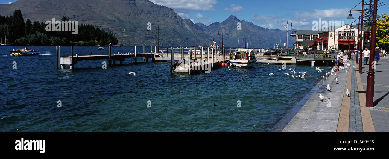 Boat Jetty Rees Street Steamer Wharf Queenstown Lake Wakatipu ...
