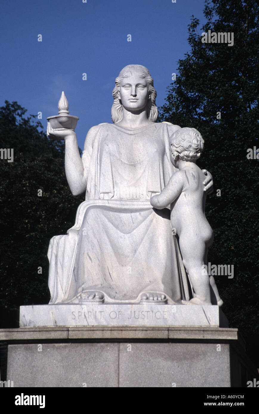 Spirit of Justice statue, Washington D.C Stock Photo - Alamy