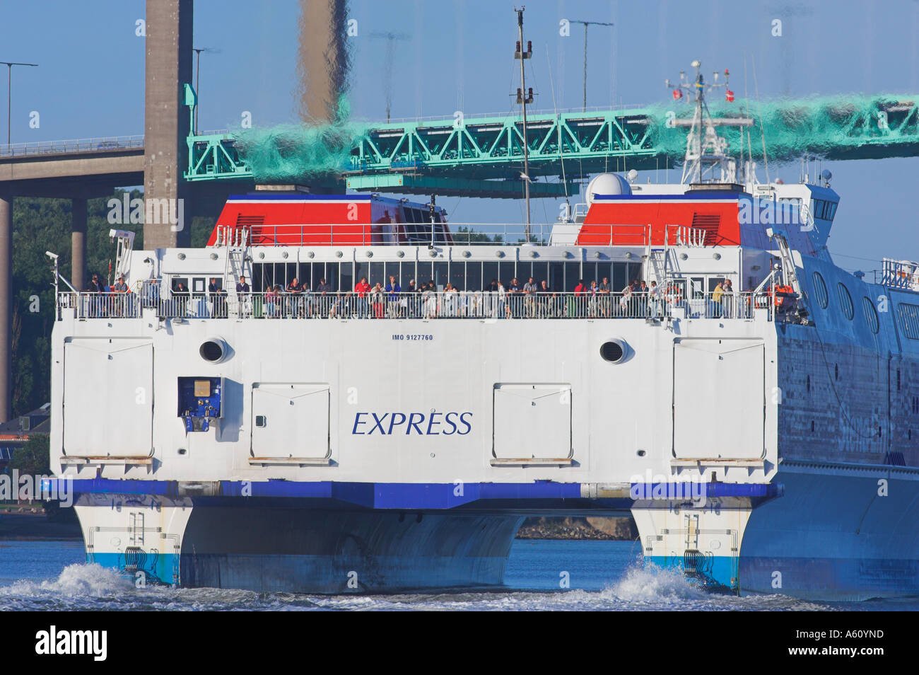 Stena Express are leaving the port of Gothenburg . Sweden Stock Photo ...