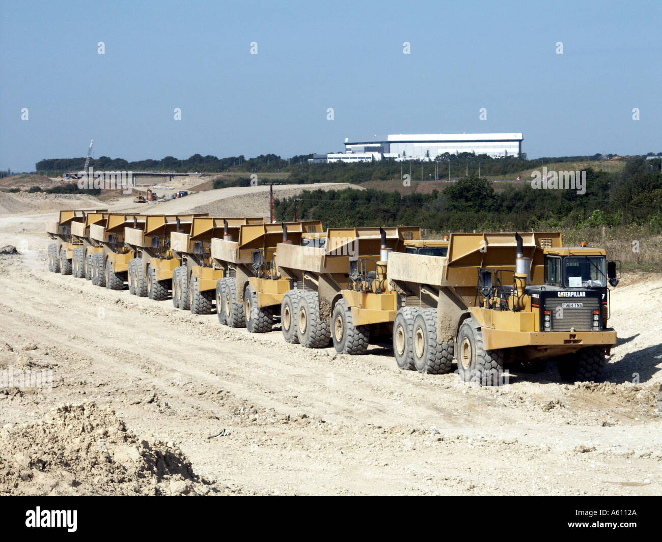 Construction site trucks hi-res stock photography and images - Alamy