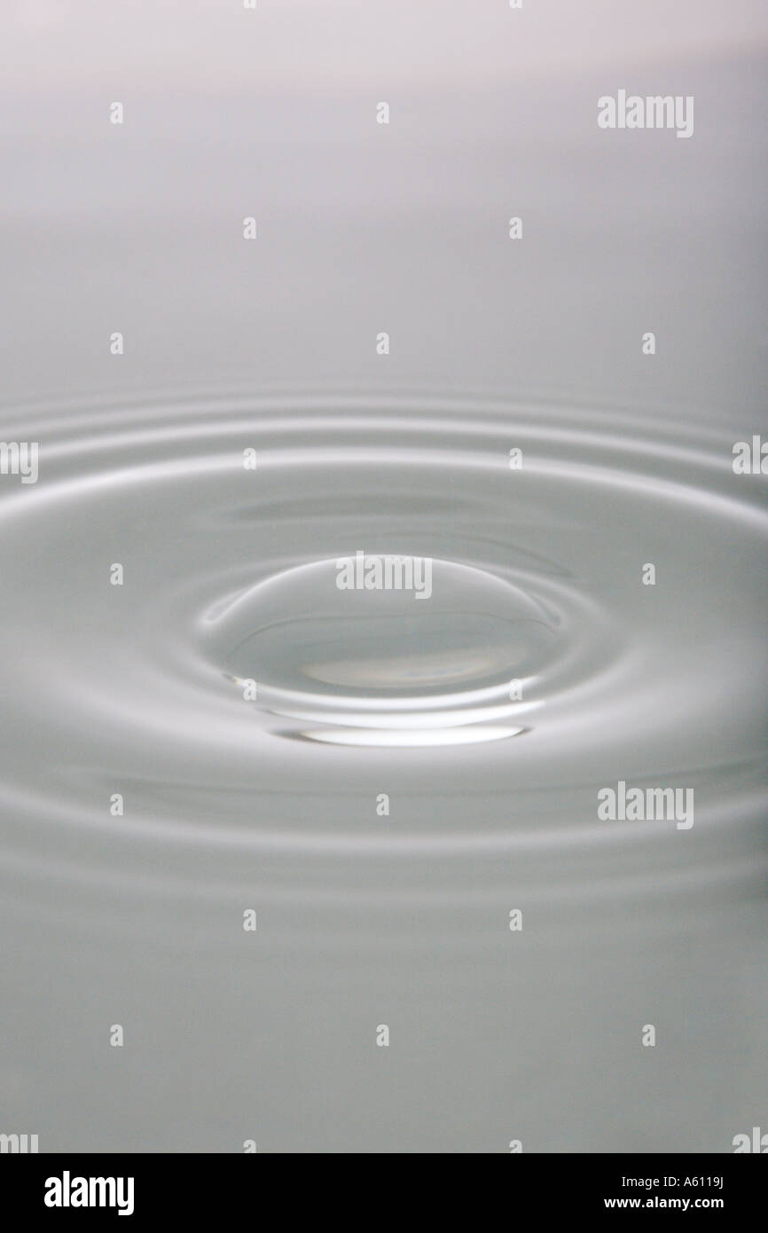 The classic drop of water falling Stock Photo - Alamy