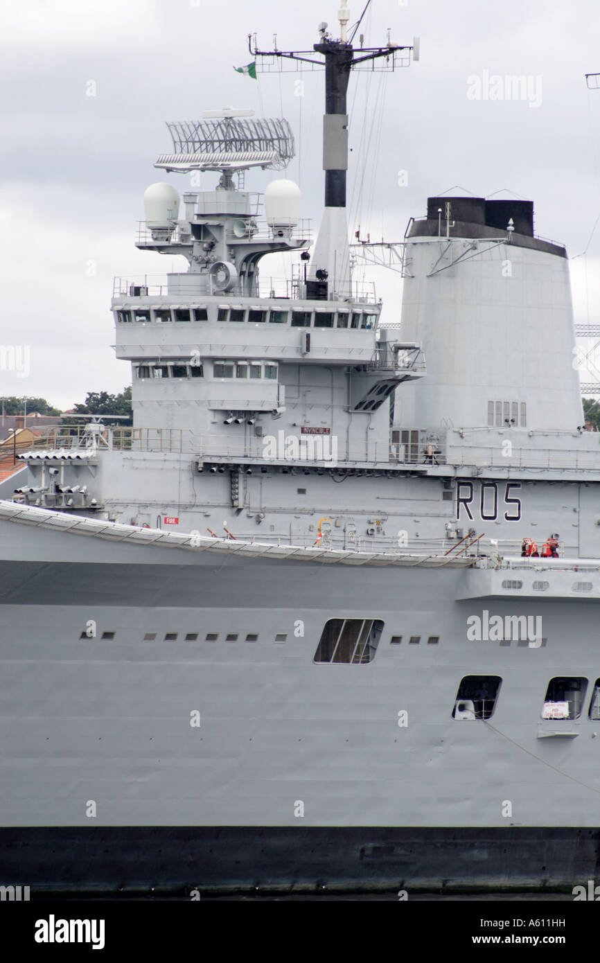 HMS Invincible, Royal Navy Aircraft Carrier Stock Photo - Alamy
