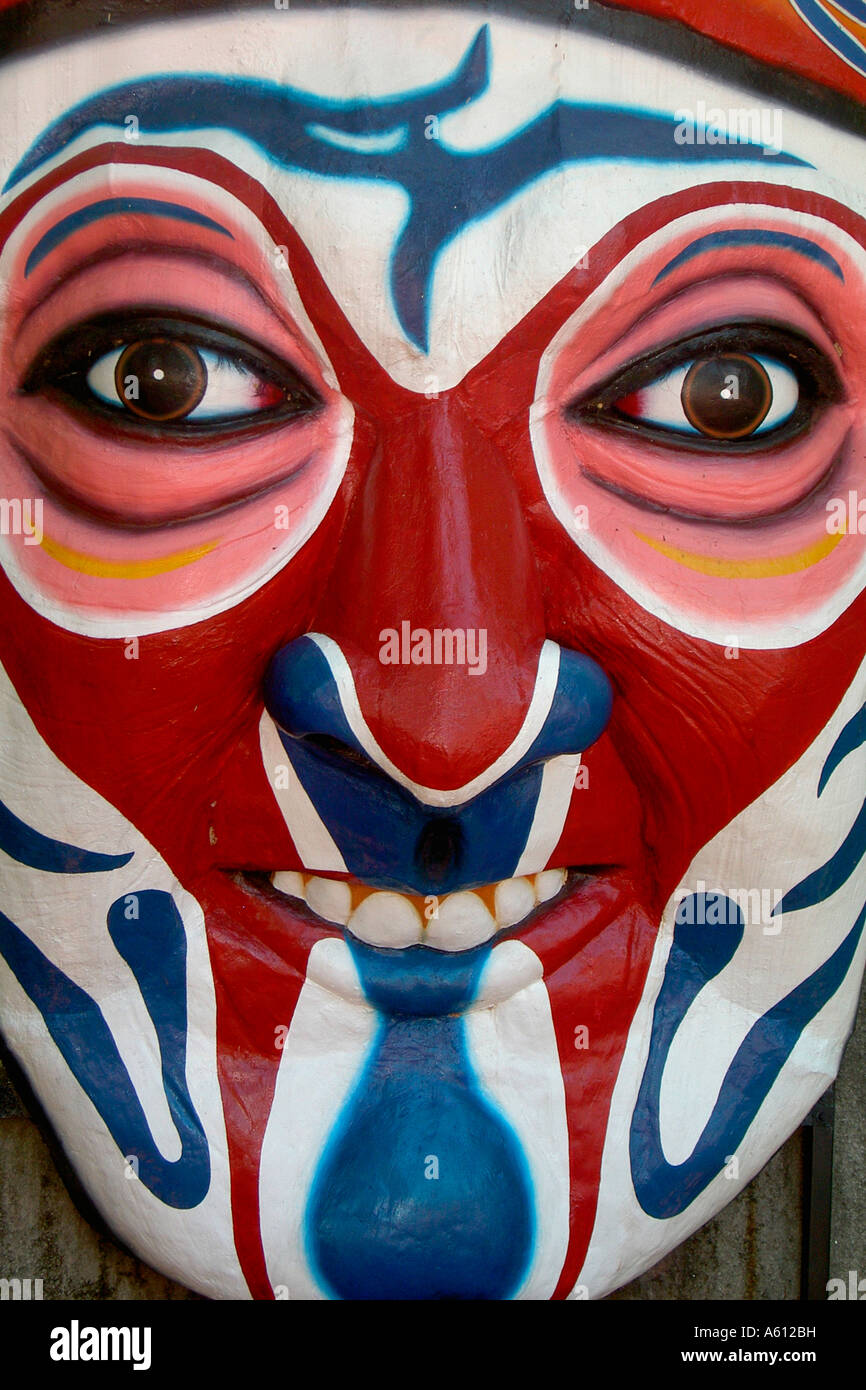 Asia, Singapore, Tiger Balm Gardens, colourful eccentric painted ...