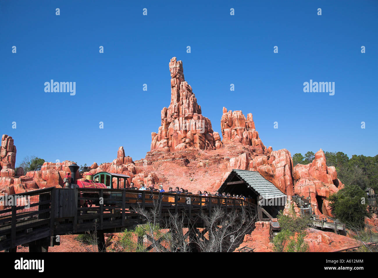 Big Thunder Mountain Railroad ride, Frontierland, Magic Kingdom, Disney ...