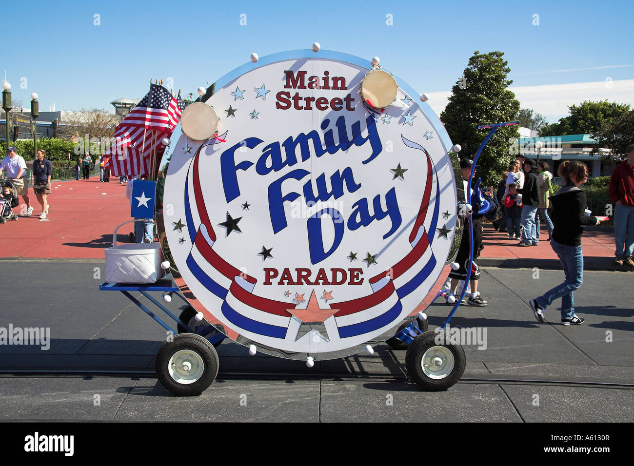Large drum, Main Street Family Fun Day Parade, Magic Kingdom, Disney ...