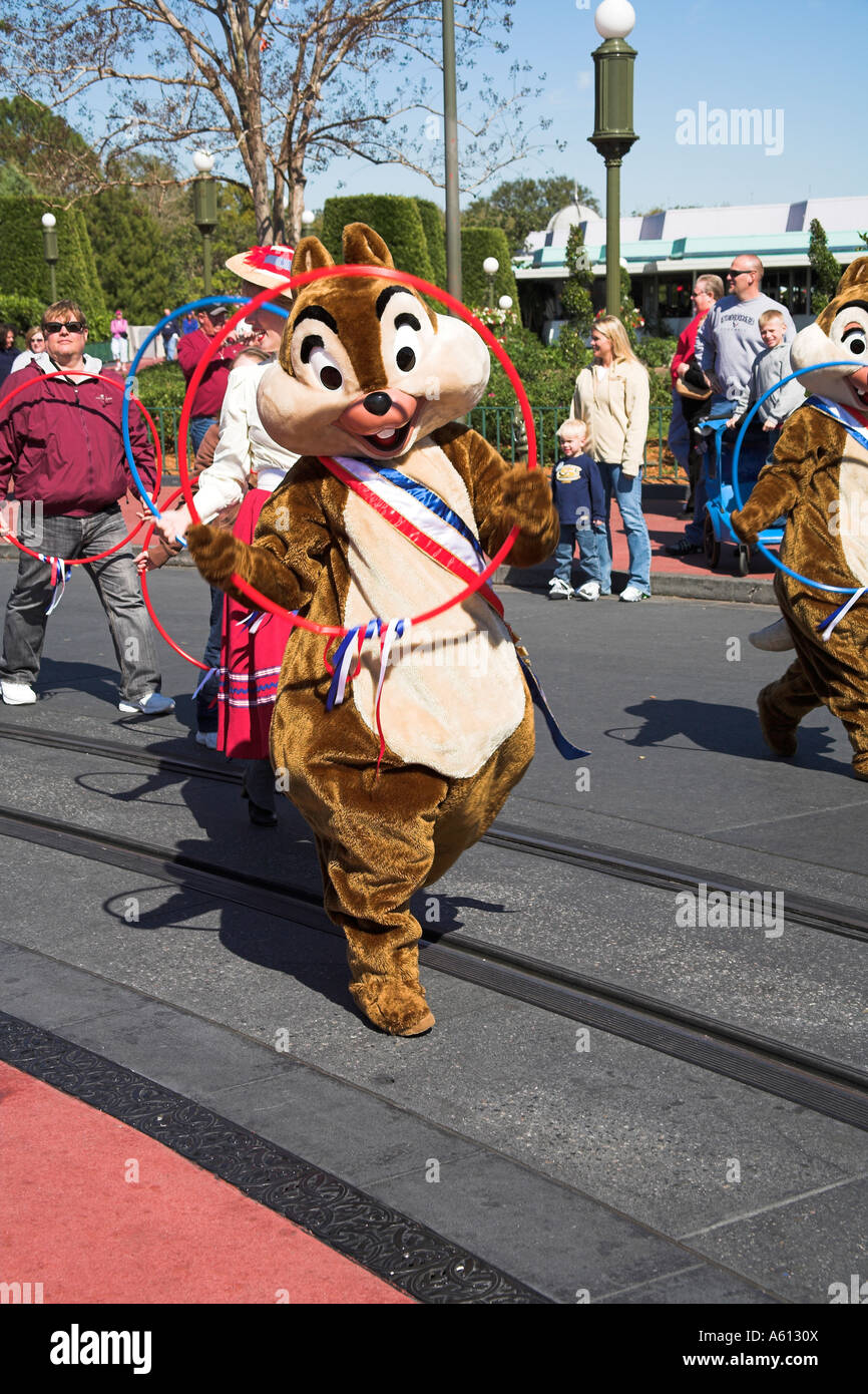 Chipmunk, Main Street Family Fun Day Parade, Magic Kingdom, Disney ...