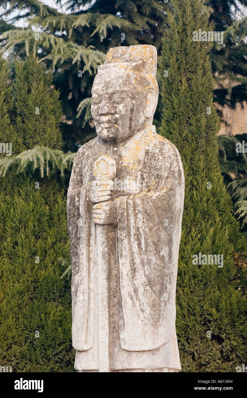 Qianling Mausoleum, Shaanxi, China. Guardian soldier on spirit path to ...