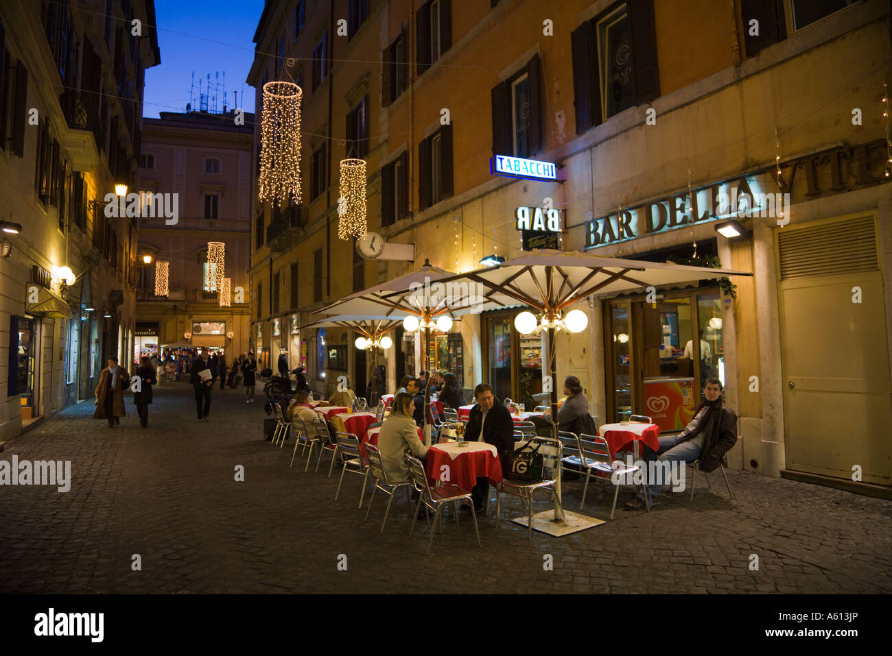 Open air restaurant restaurants rome italy hi-res stock photography and ...