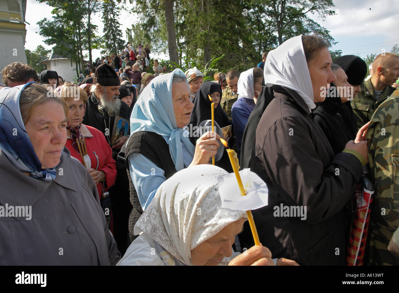 Painet jj1876 russia pilgrims clergy circumambulating monastery annual ...