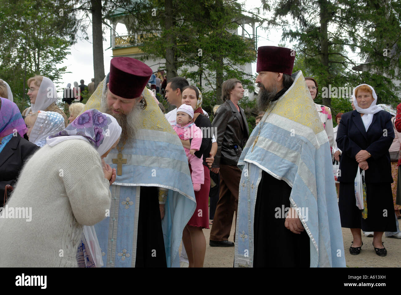 Painet jj1877 russia pilgrims clergy circumambulating monastery annual ...