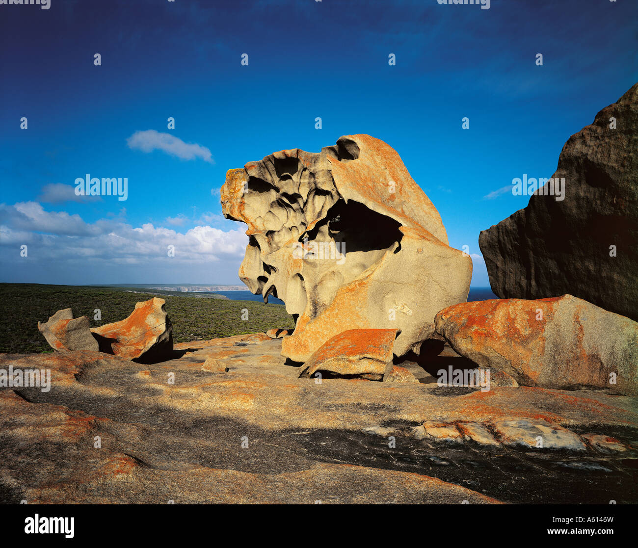 Eroded granite boulders at The Remarkable Rocks Flinders Chase National ...