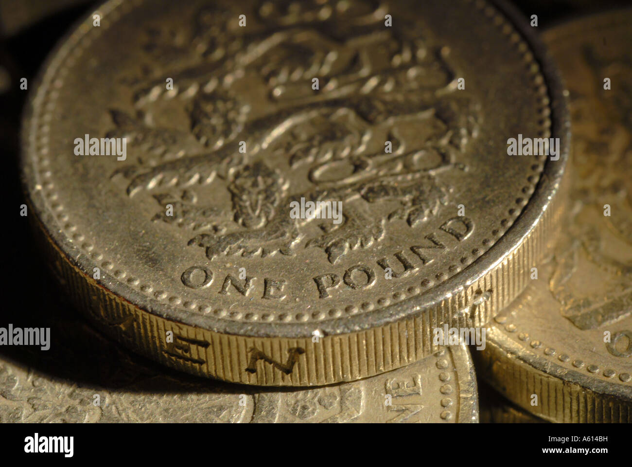 stack of pound coins Stock Photo - Alamy
