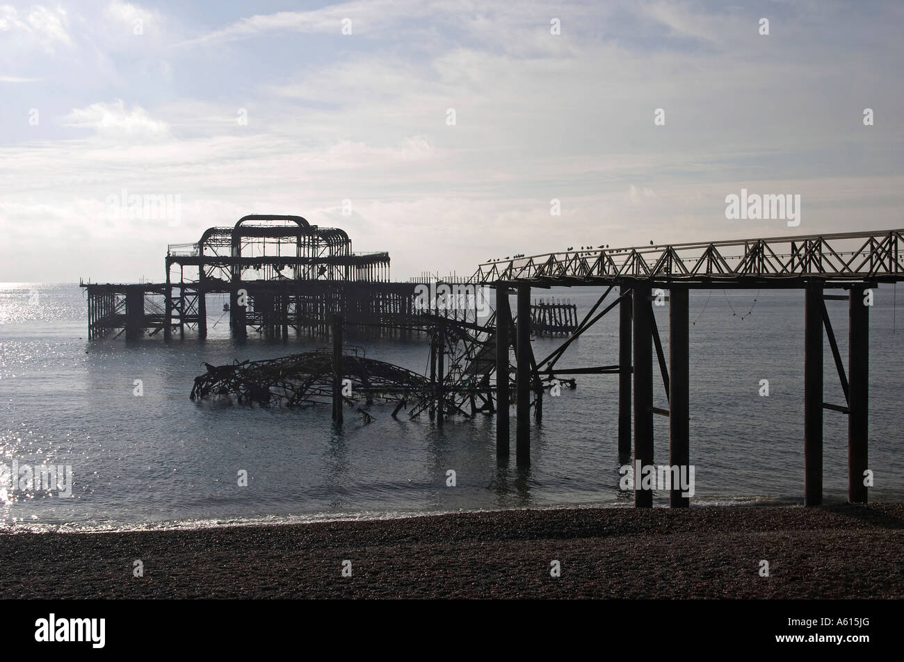 Death of a pier Brighton Stock Photo - Alamy