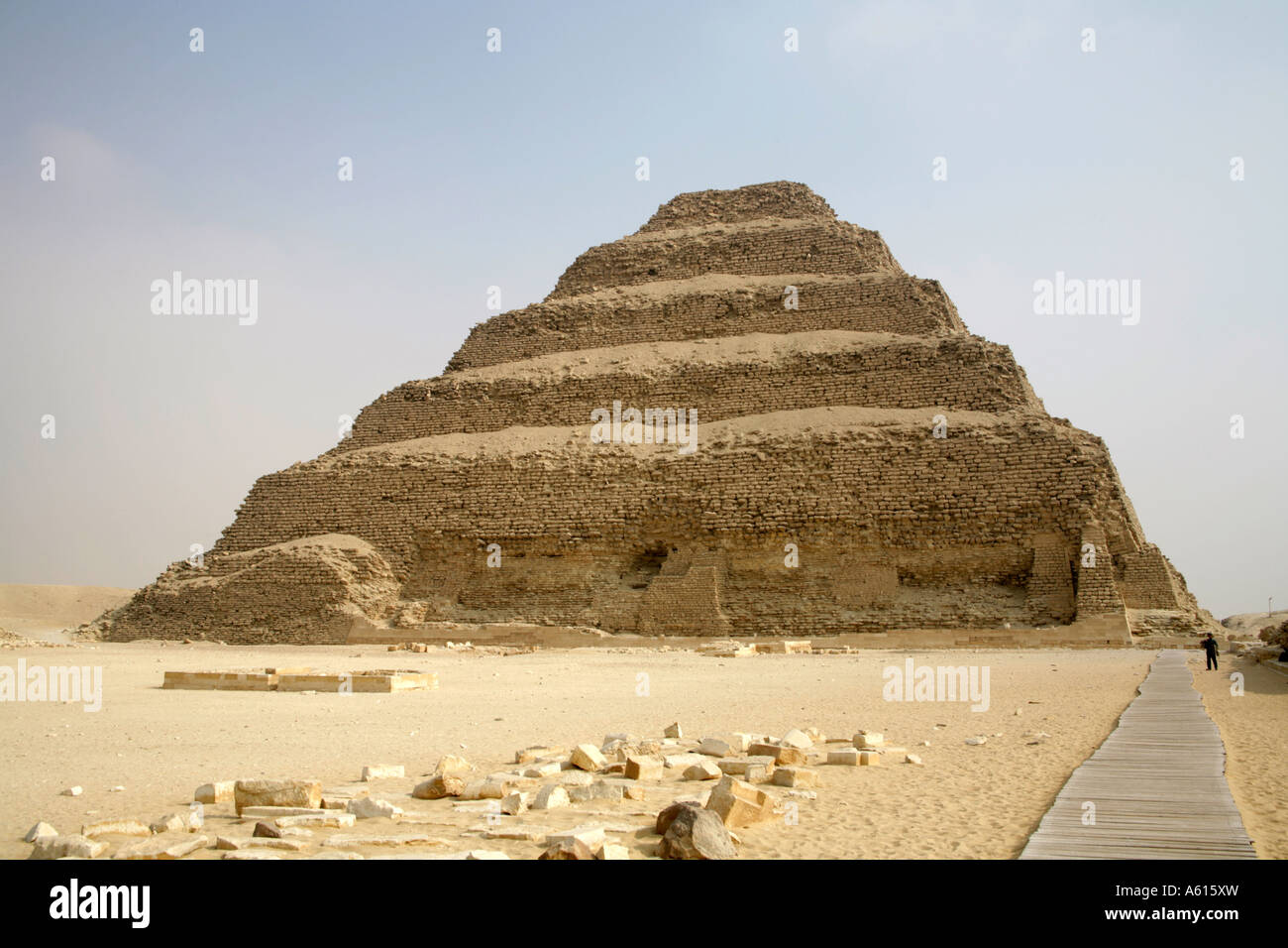 The step pyramid of Djoser at Saqqara Egypt Stock Photo - Alamy