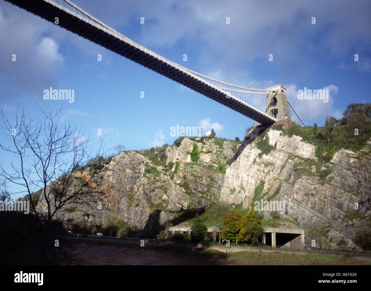 Clifton Suspension Bridge over the Avon Gorge, designed by Isambard ...