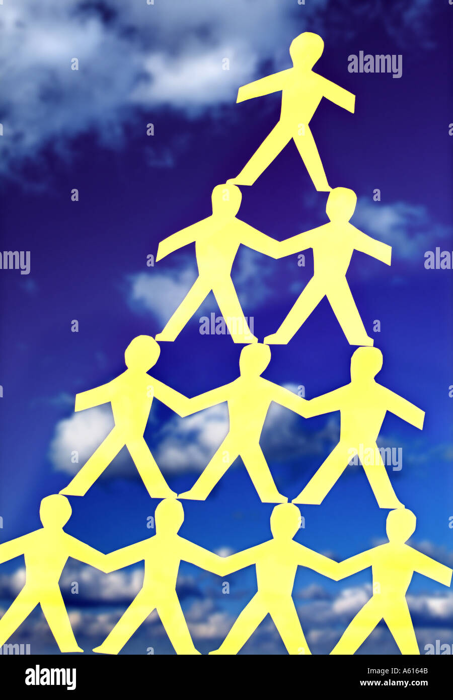Pyramid team people working together hi-res stock photography and ...