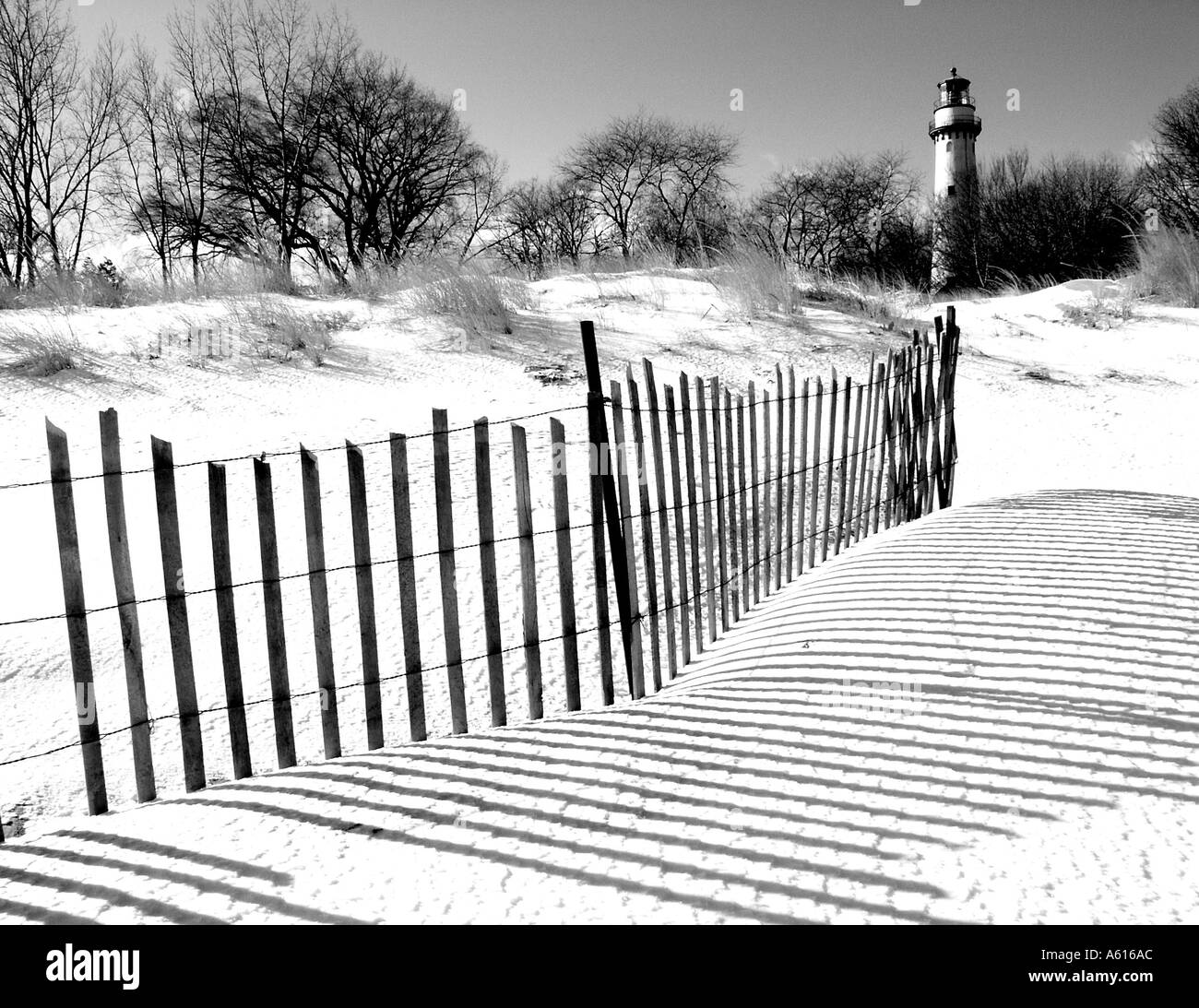 Beach house in winter Black and White Stock Photos & Images - Alamy
