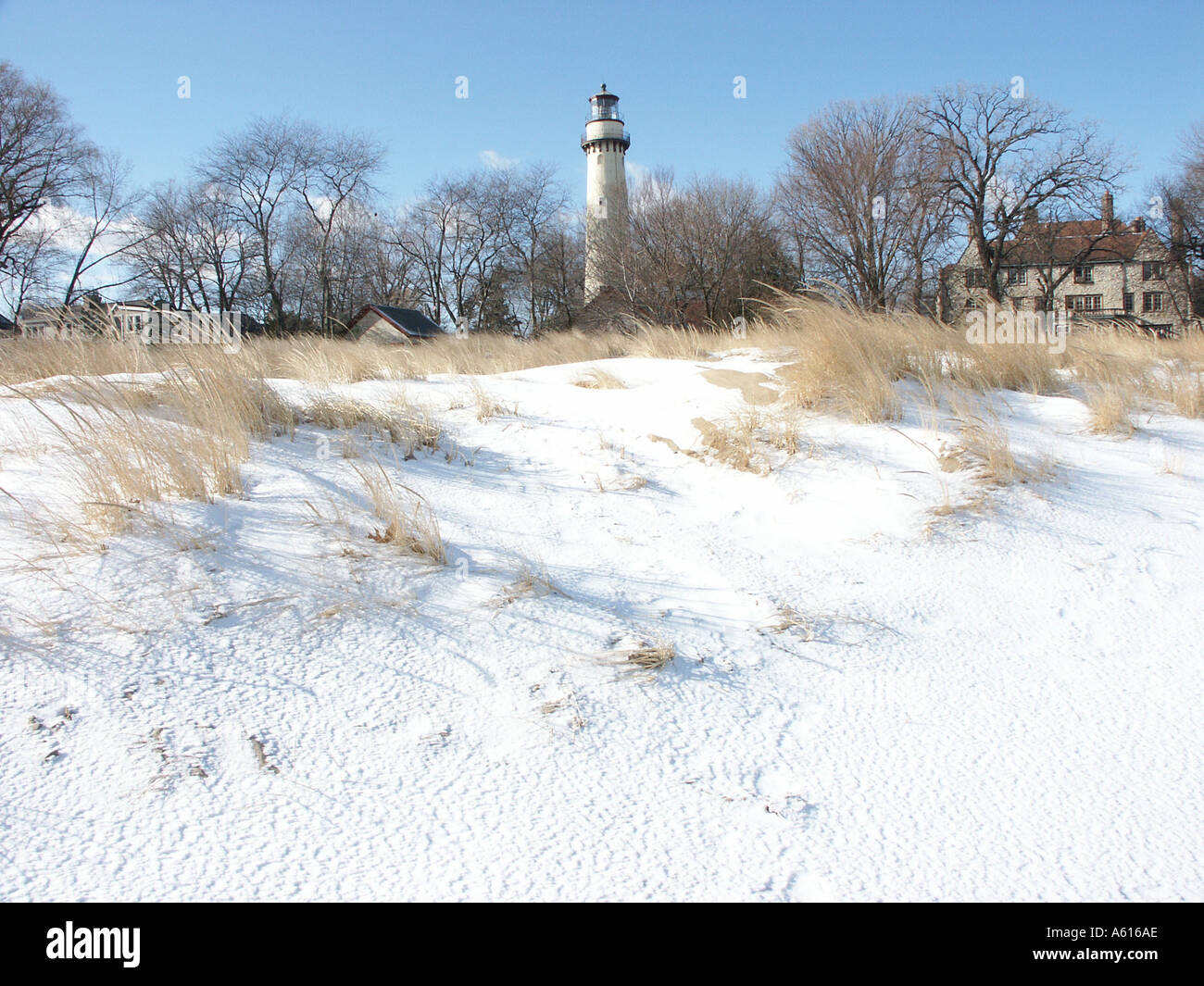 Gross Point Lighthouse in Evanston Illinois Stock Photo - Alamy