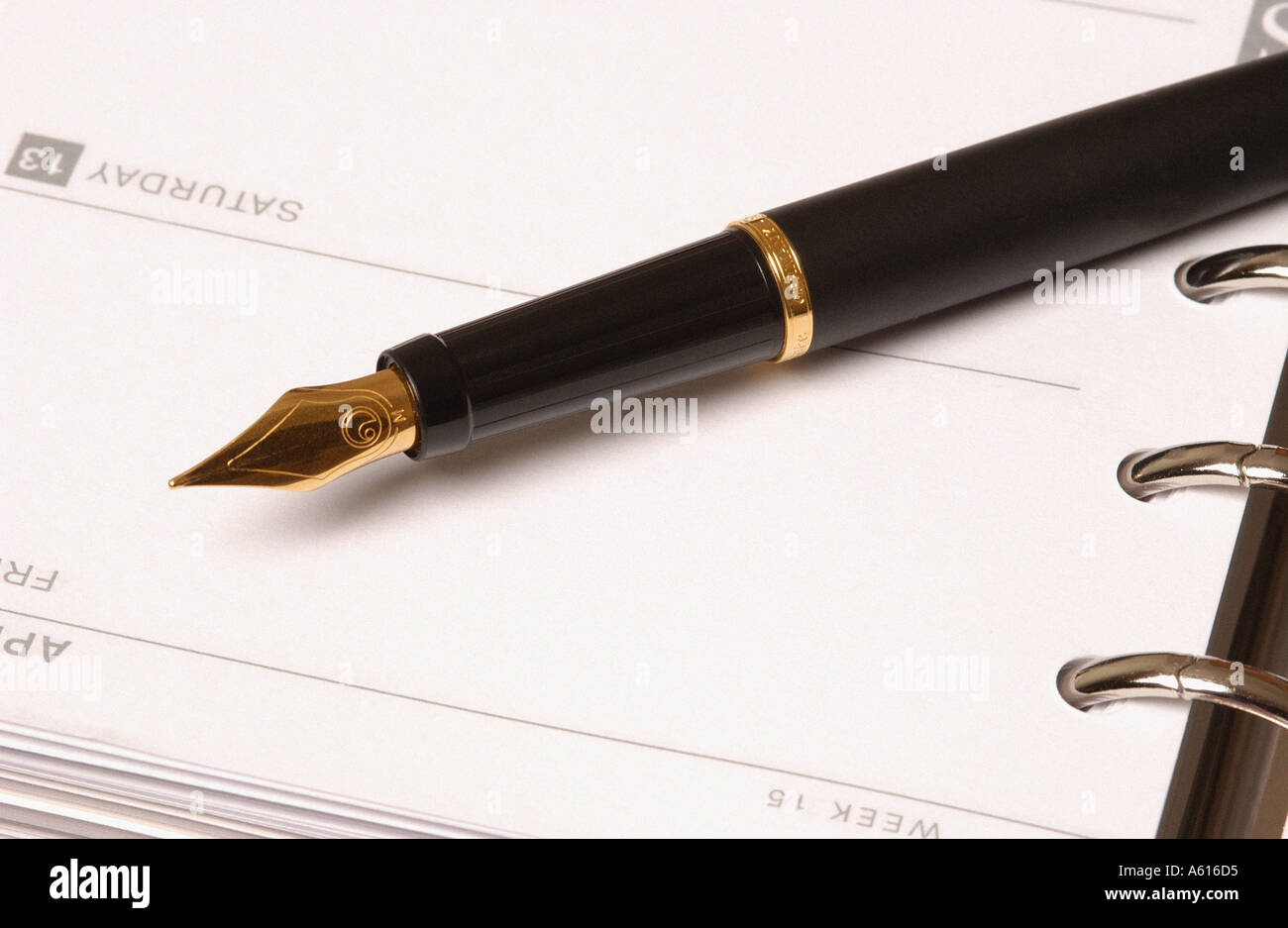 Diary book pen on hi-res stock photography and images - Alamy