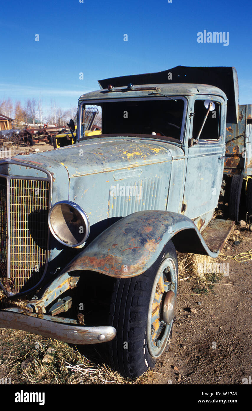 Old International Truck - Bartley Ranch - Reno, Nevada Stock Photo - Alamy