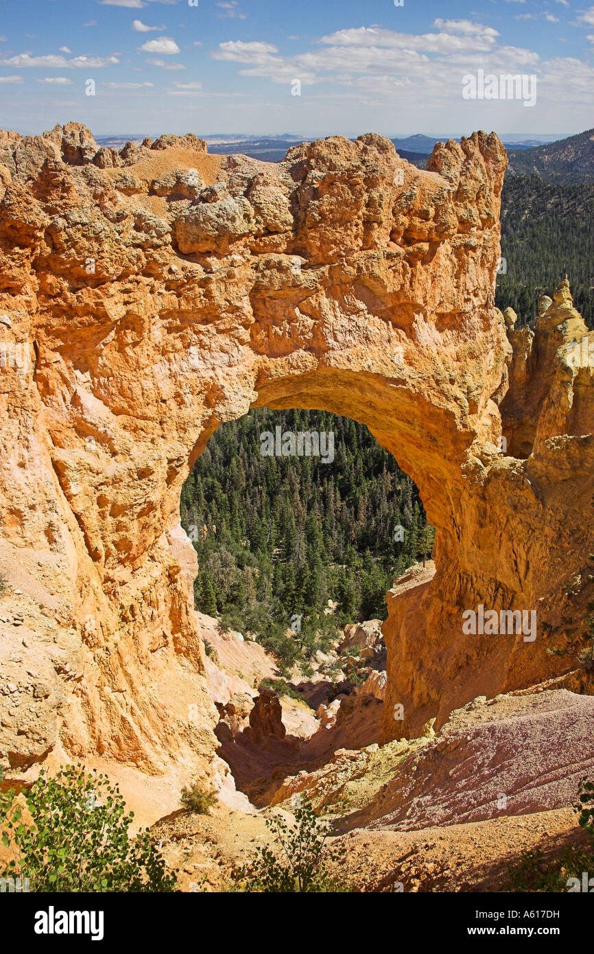 Natural Bridge rock formation in Bryce Canyon National Park Utah USA ...