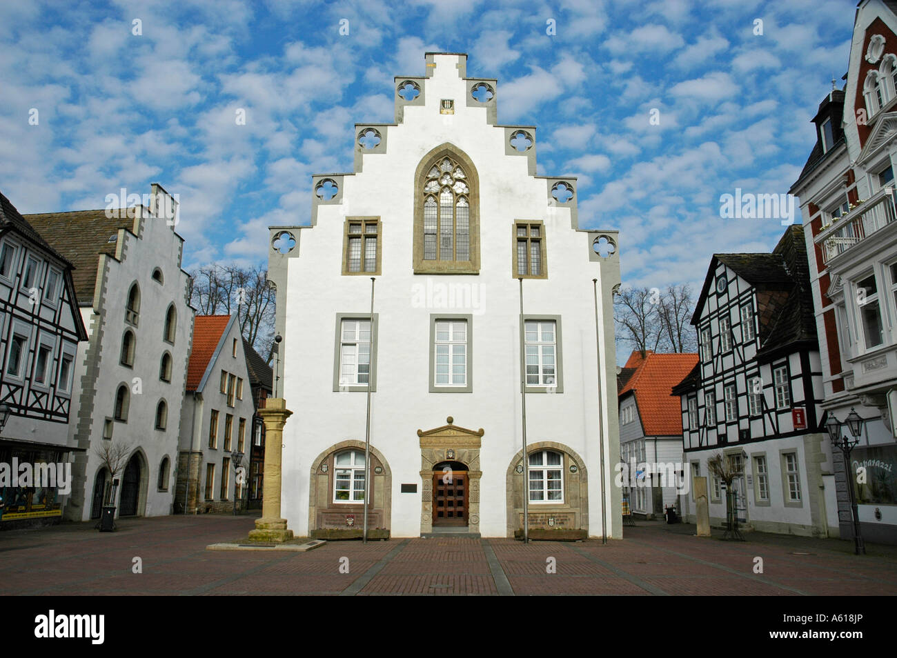 Town hall, Brakel, North Rhine-Westphalia, Germany Stock Photo - Alamy