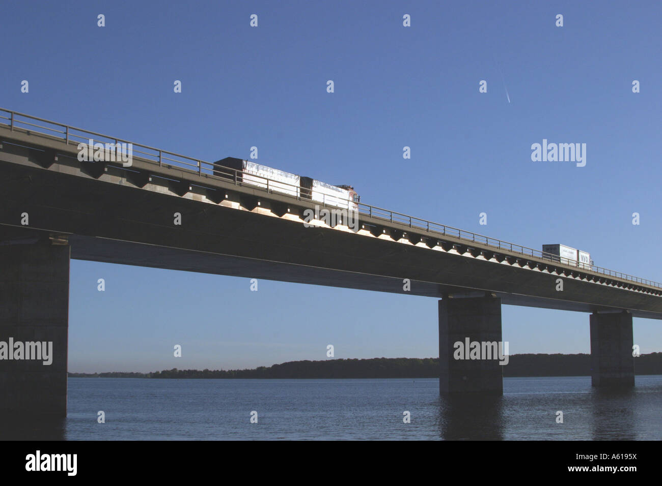 Motorway bridge in Denmark Stock Photo - Alamy