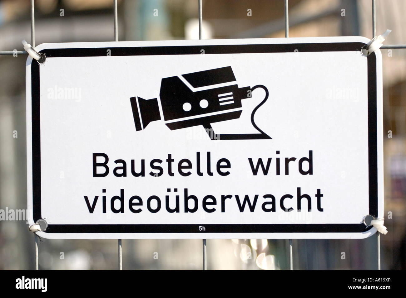 Sign - videotaping Stock Photo - Alamy