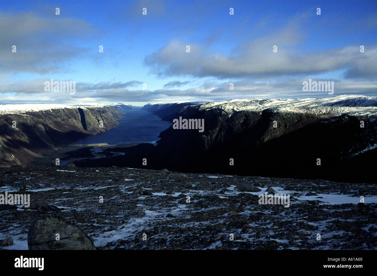 Labrador Quebec North Torngat Mountain Fraser Canyon Stock Photo - Alamy