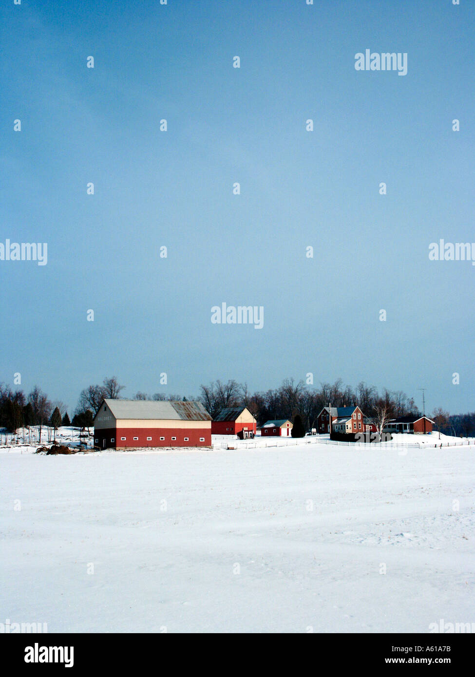 Country farm in Quebec Stock Photo - Alamy