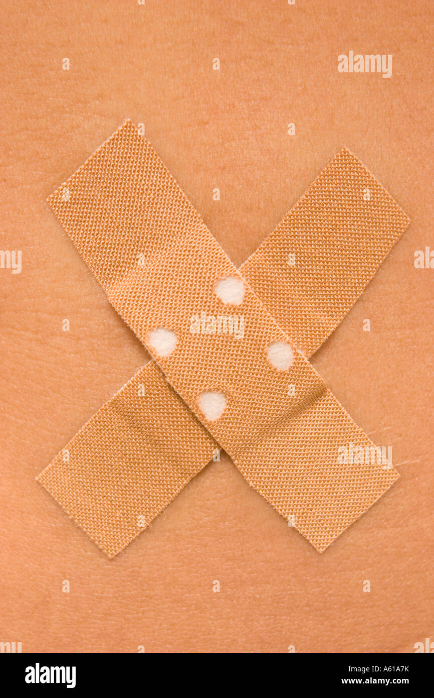 Band-aid on skin Stock Photo - Alamy