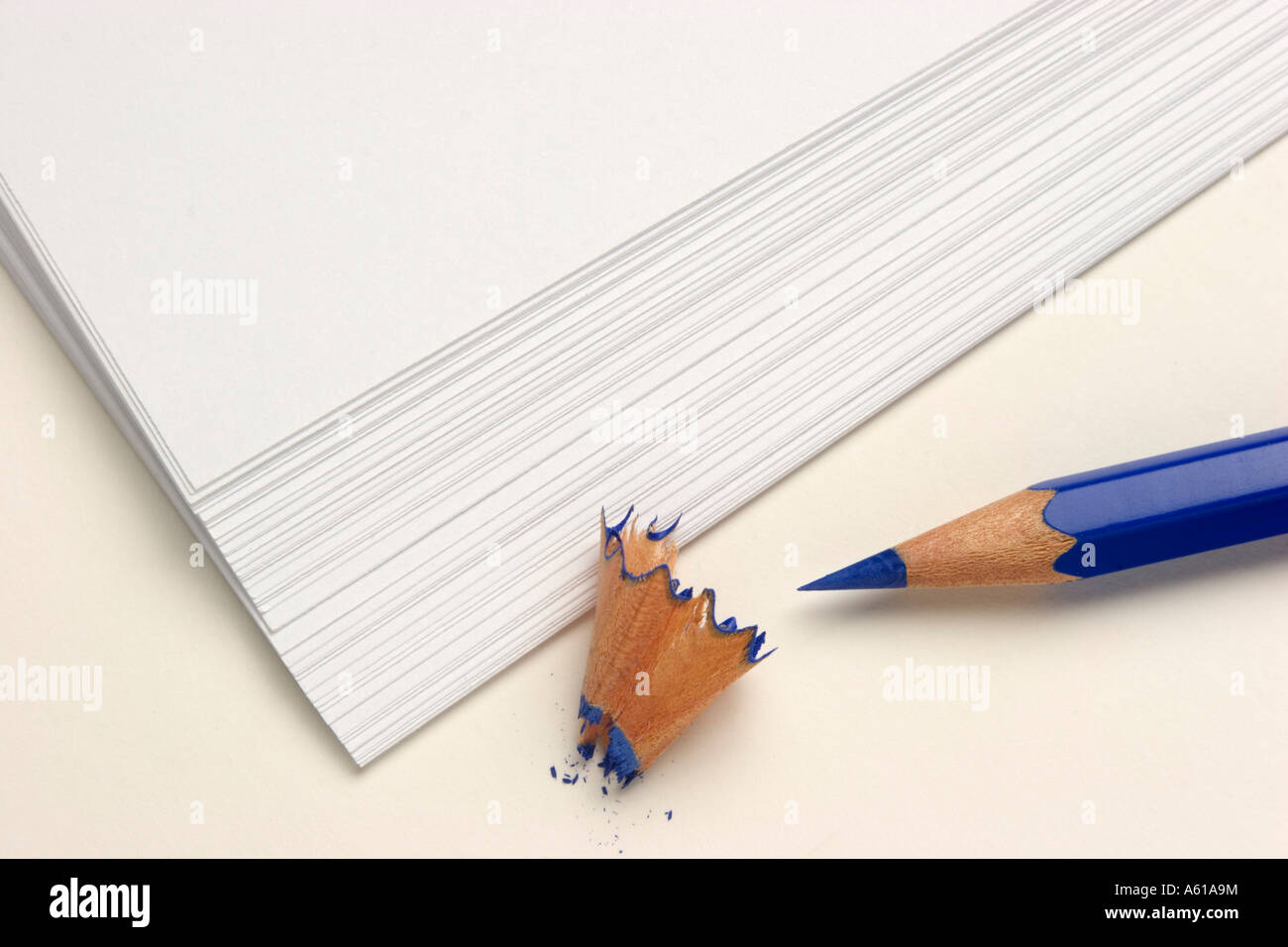 Paper and crayon Stock Photo - Alamy