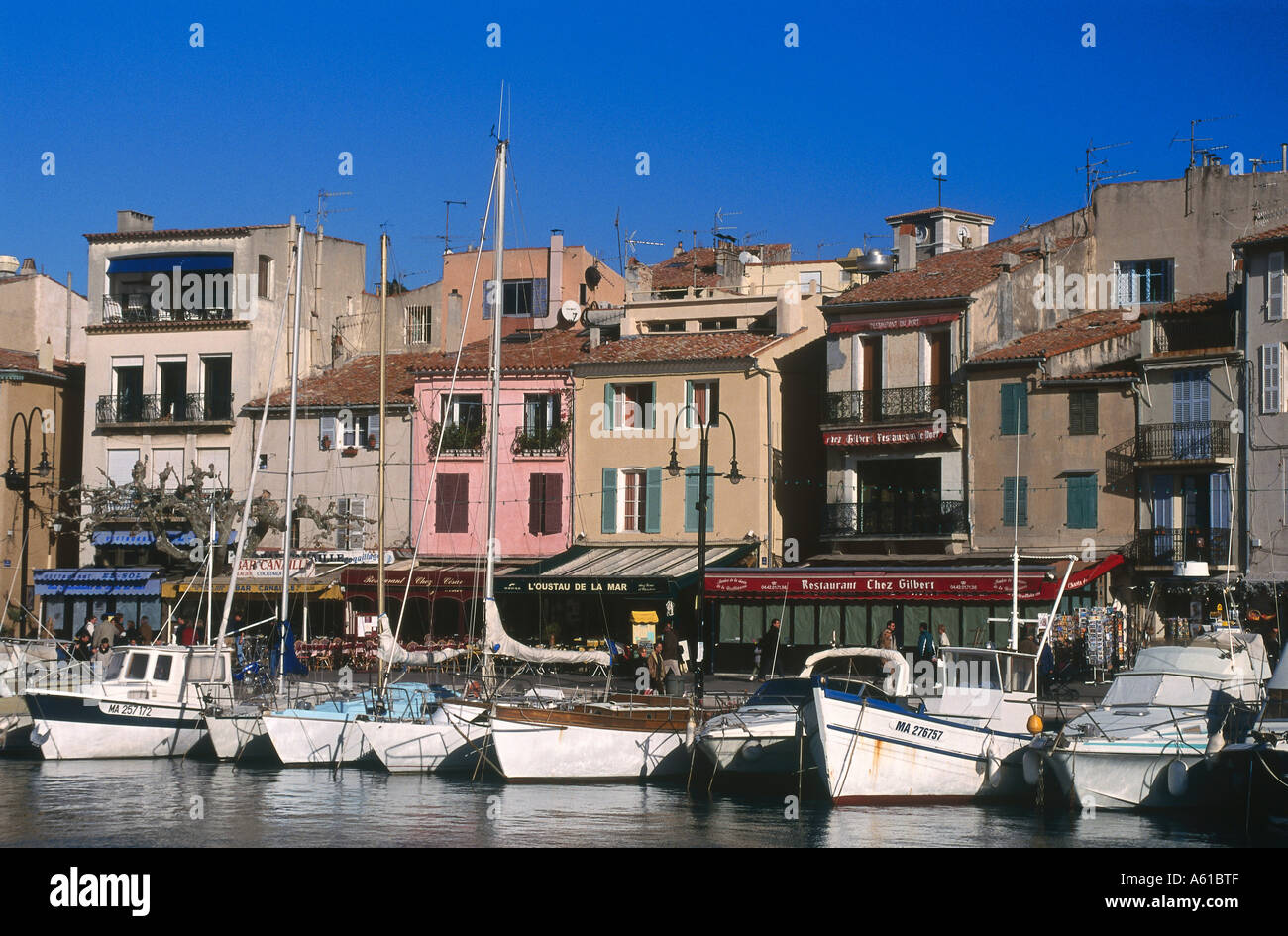 Boats and yachts in the port of cassis hi-res stock photography and ...
