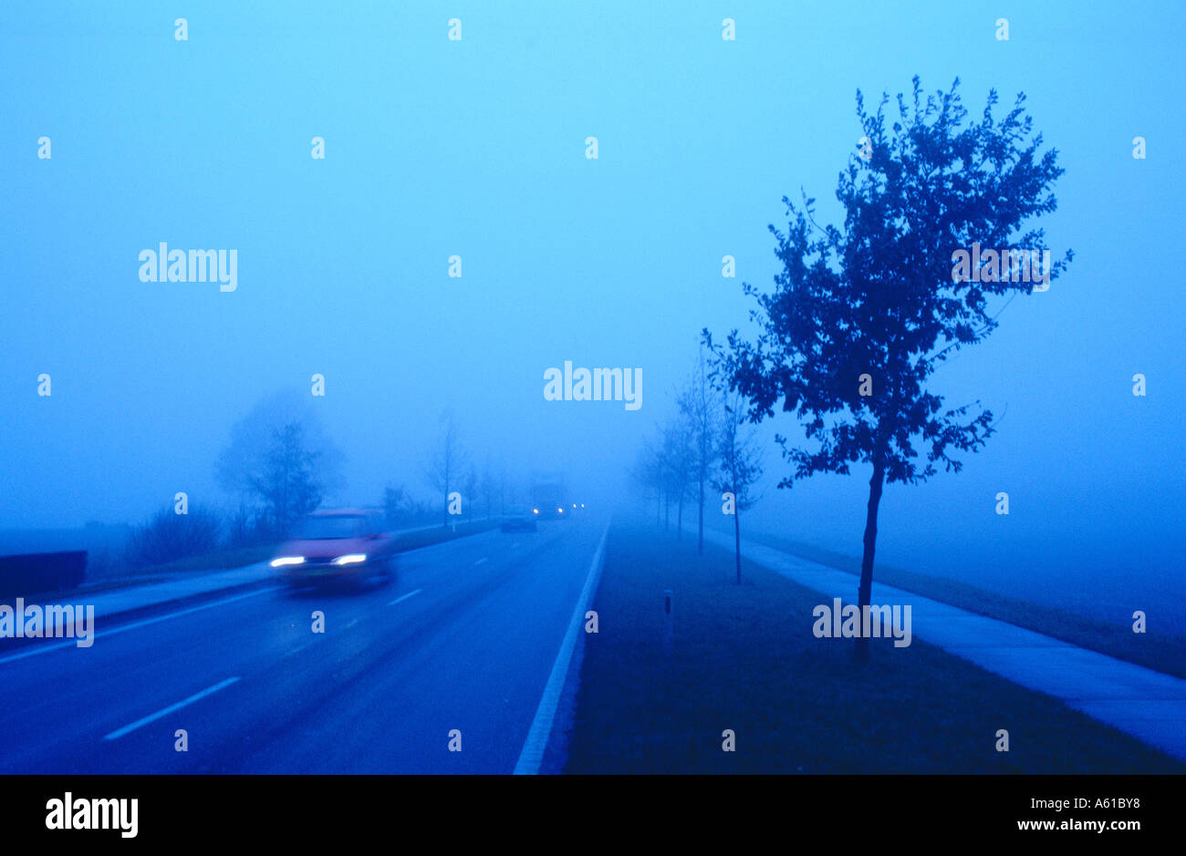 Cars On Road In Foggy Night Netherlands Stock Photo Alamy cars-on-road-in-foggy-night-netherlands-stock-photo-alamy