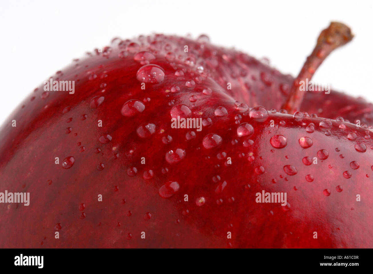 Apple with waterdrops Stock Photo - Alamy