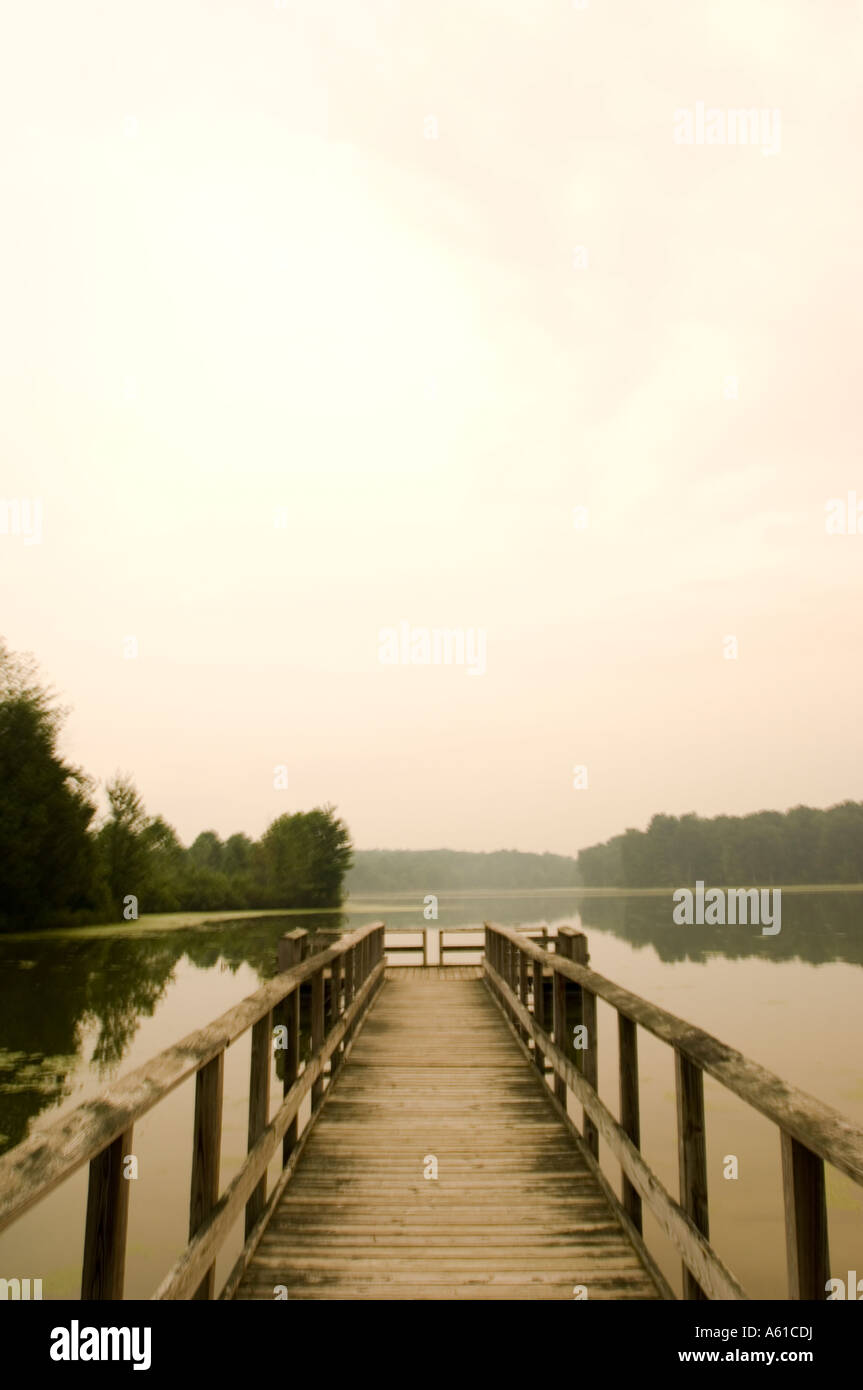 Boardwalk at Muscatatuck National Wildlife Refuge Indiana Stock Photo ...
