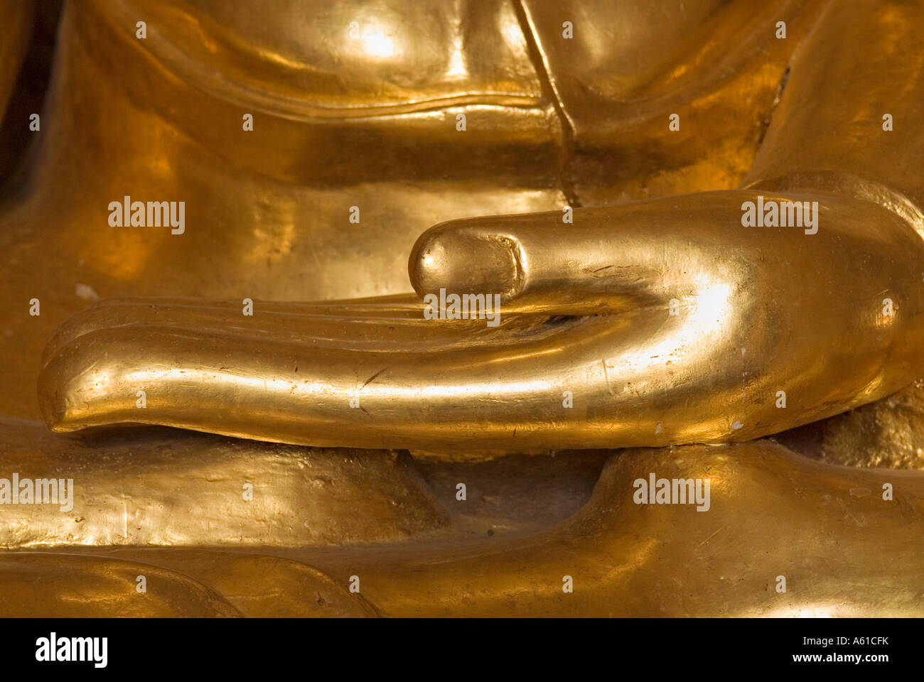 Mudra, hand of a buddha, Bagan, Myanmar Stock Photo - Alamy