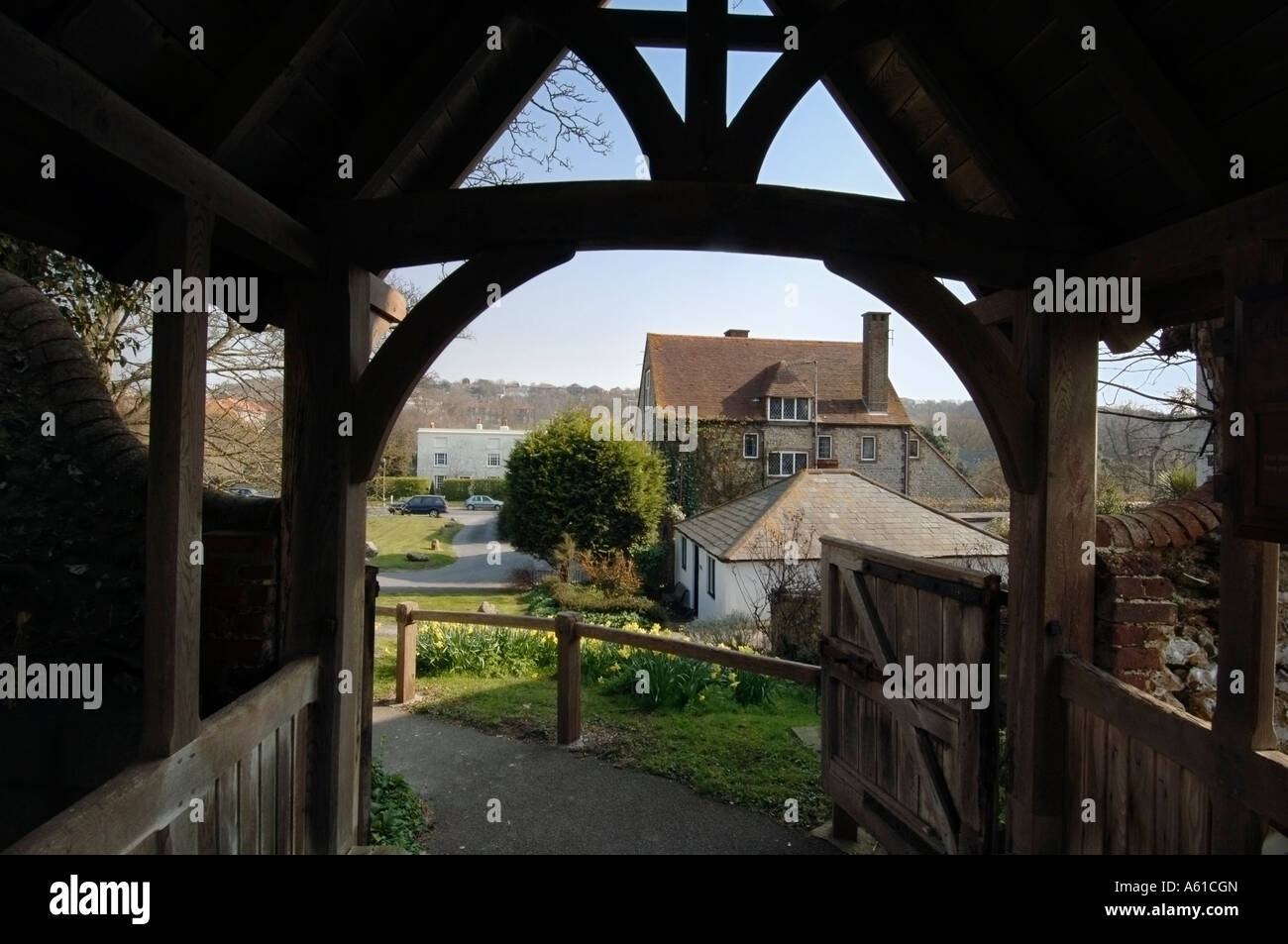 St wulfrans church ovingdean hi-res stock photography and images - Alamy