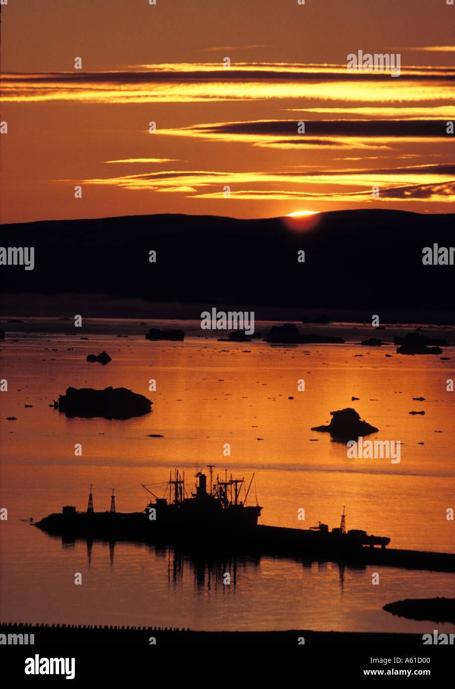 Delong Pier at Thule Air Base Greenland World s northernmost deep water ...