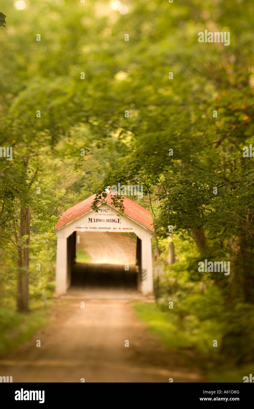Marshall Covered Bridge in Parke County Indiana The Covered Bridge ...