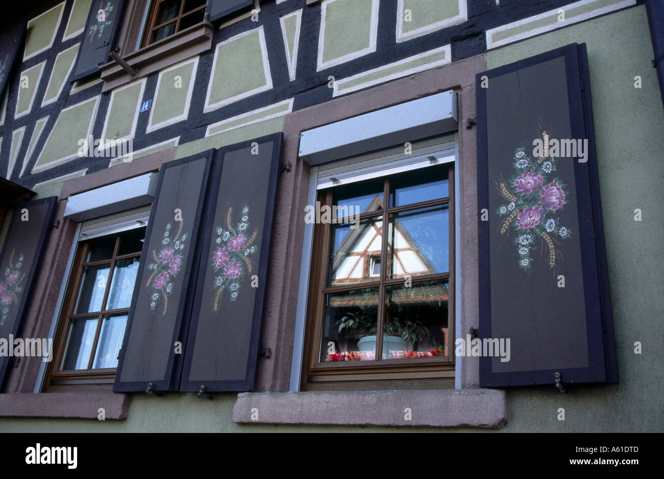 Windows of building, Germany Stock Photo - Alamy
