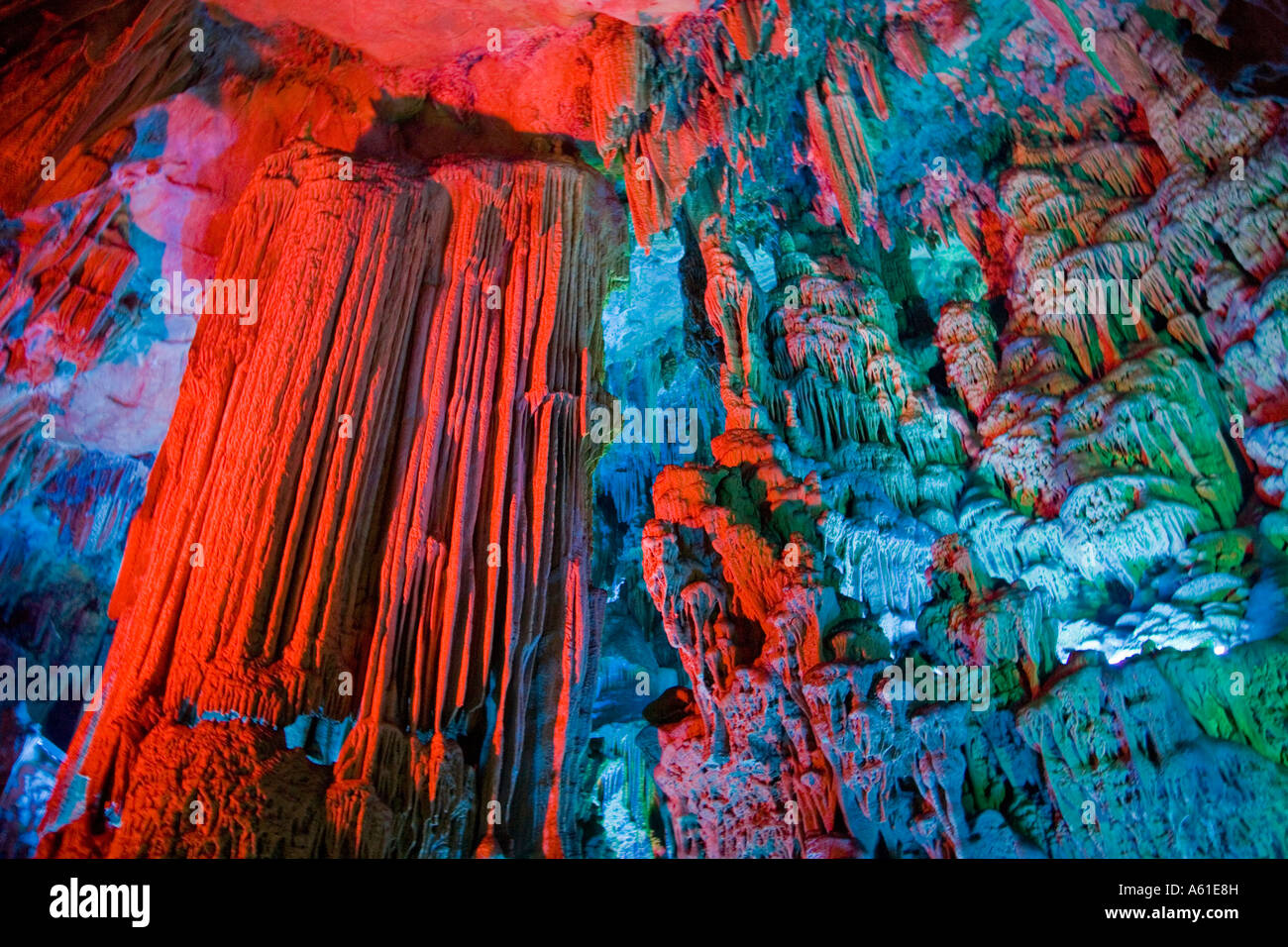 Reed flute cave china people hi-res stock photography and images - Alamy